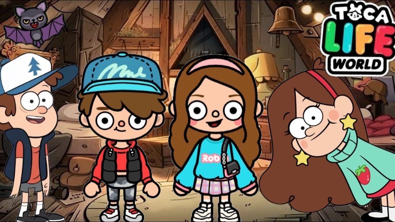 Dipper and Mabel's room in Toca Boca / Toca Life World / Bat Betty ...