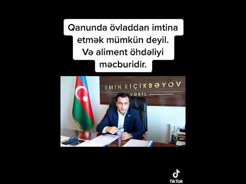 Qanunda övladdan imtina etmək mümkün deyil.. vəkil Emin Kiçikbəyov.