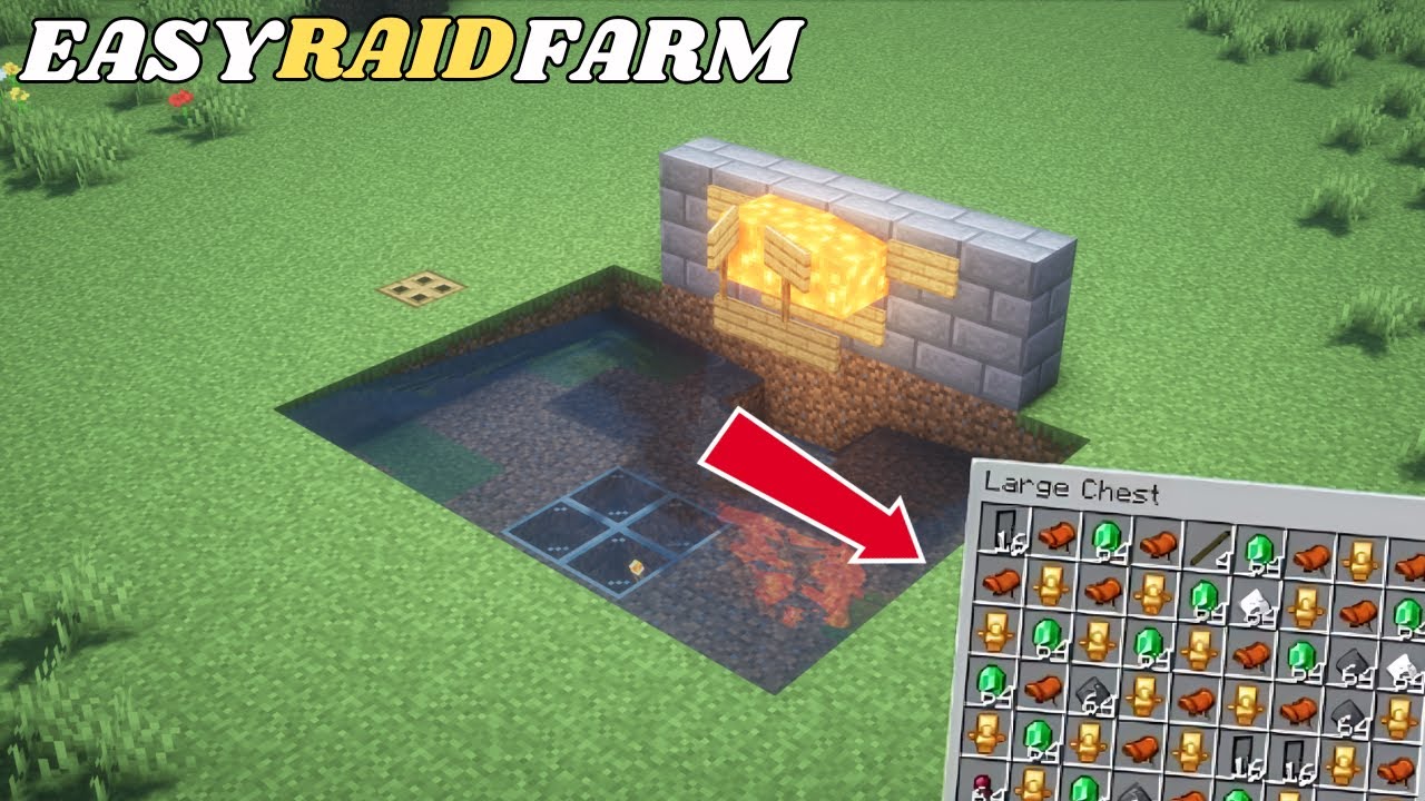 Minecraft Easy Raid Farm for Beginners 1.21 - YouTube