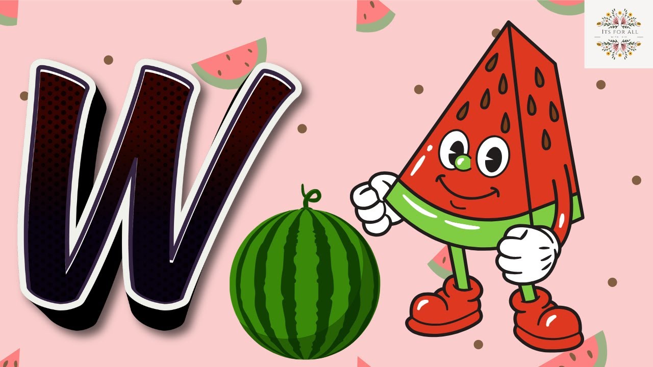 Letter W Song| Alphabet W Song| Phonics Song| Nursery Rhymes & Songs for Kindergarten|Learning ...