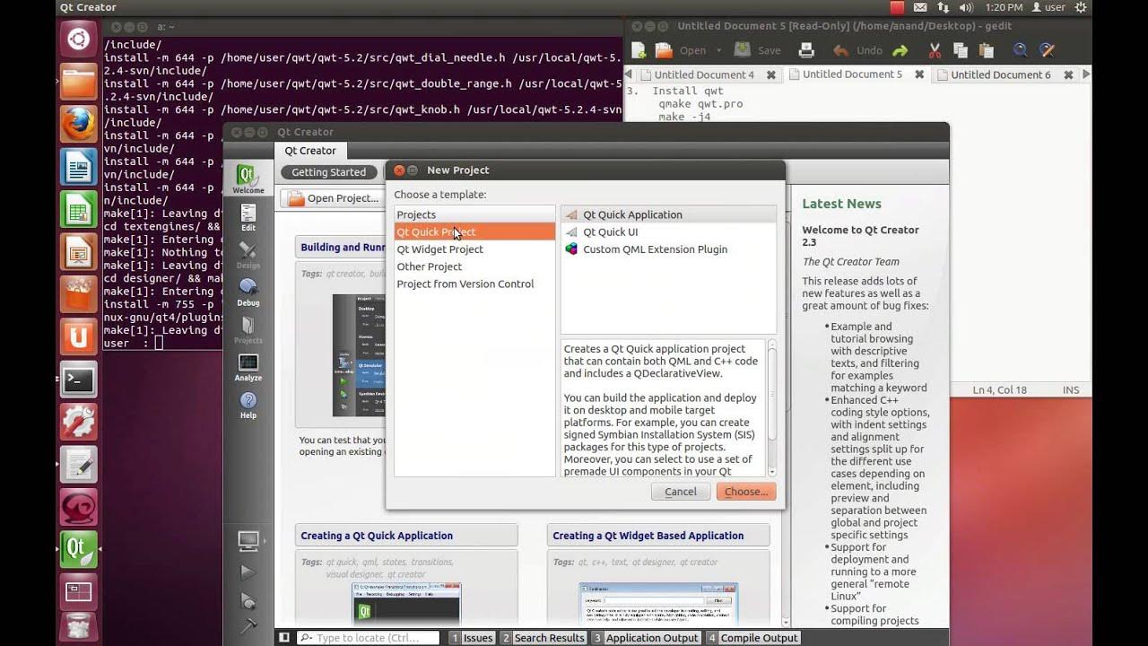 Installing Qwt library on ubuntu and qwt Sine graph example - YouTube
