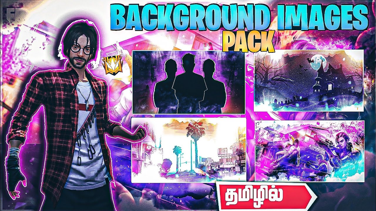 FREE FIRE UNIQUE THUMBNAIL Background PACK | @MG_TAMIL_GAMING - YouTube