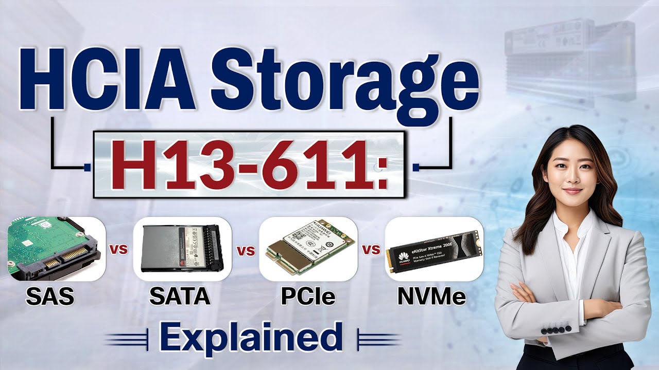 HCIA Storage Expert Reveals SAS vs SATA vs PCIe vs NVMe Secrets - YouTube