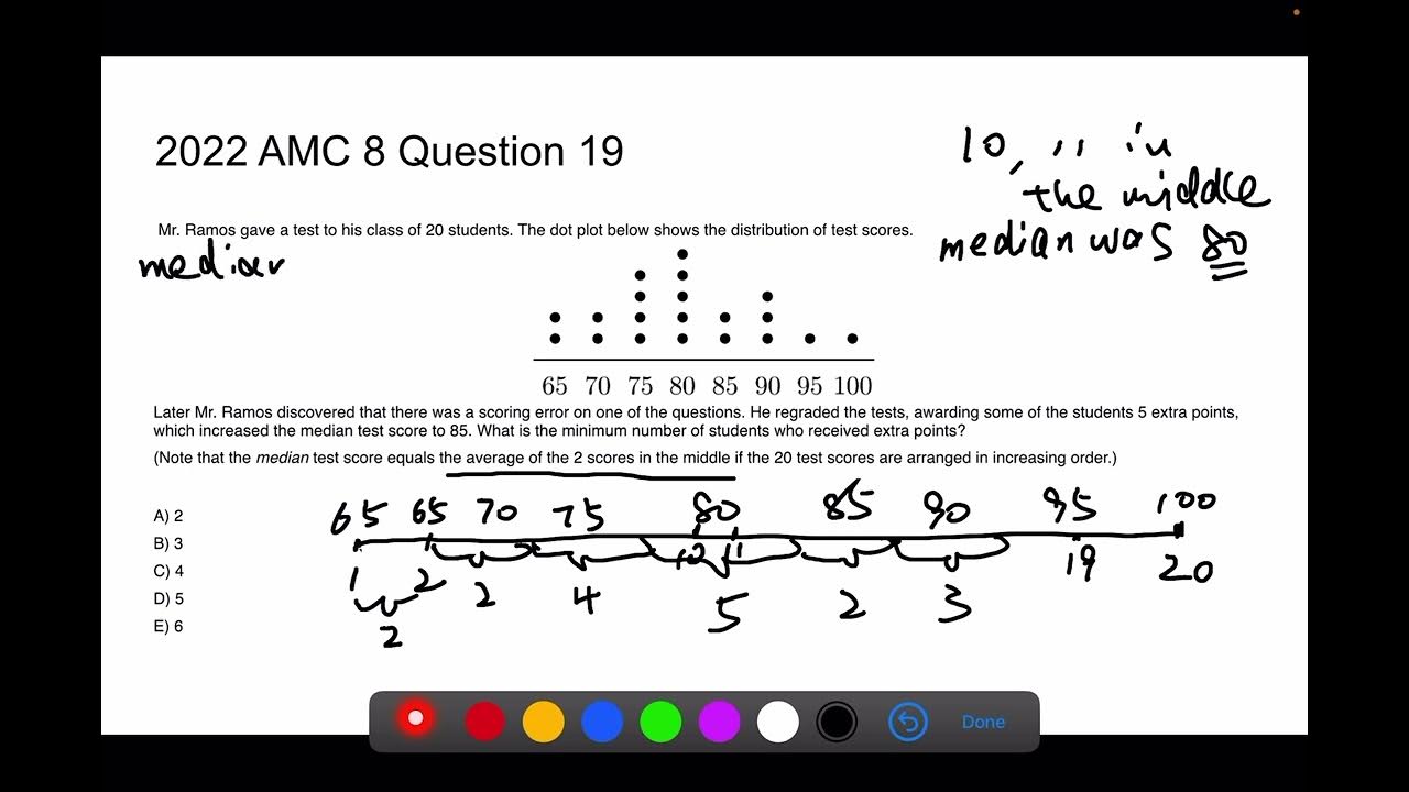 2022 AMC 8 problem 19 solution - YouTube