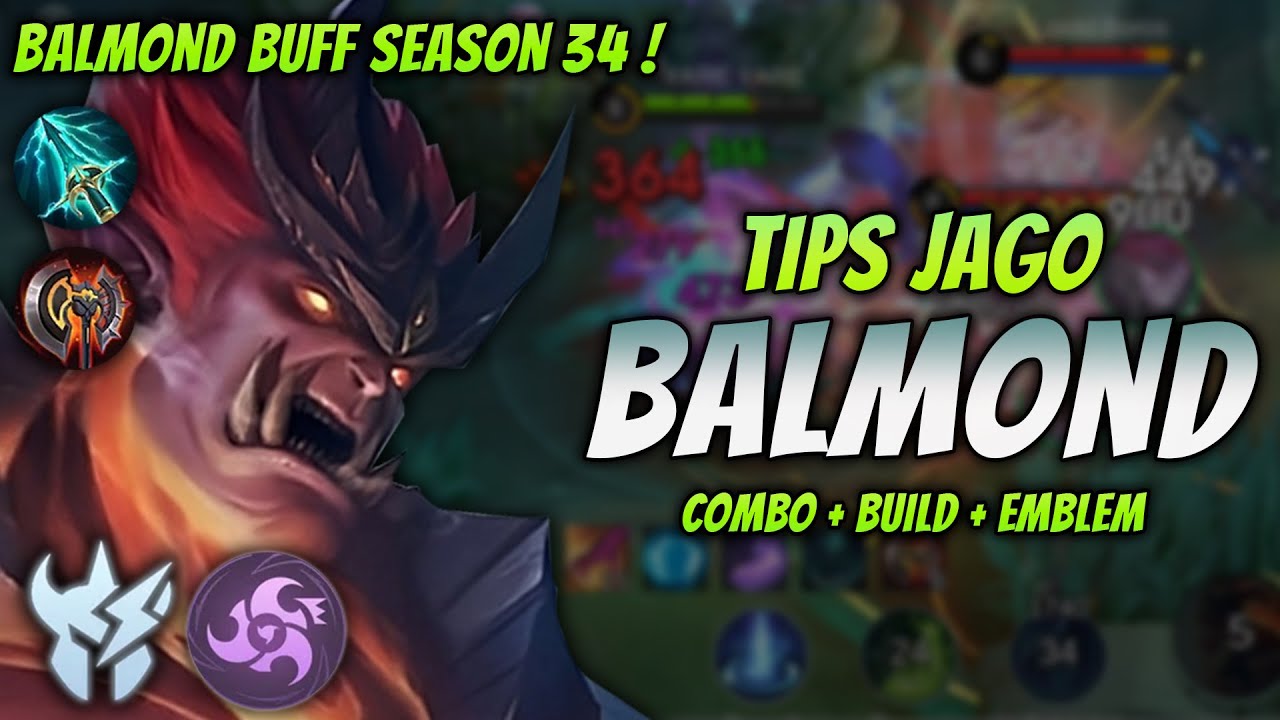 CARA MAIN BALMOND BUFF ! BUILD & EMBLEM BALMOND TERKUAT 2024 ...