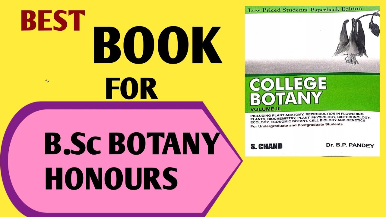 Best book for bsc Botany Honours-s.chand book-b.p.pandey book - YouTube