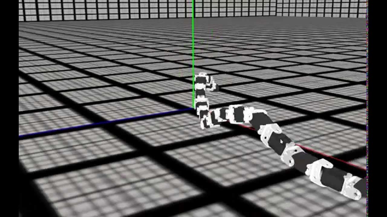 Modular Snake Robot Simulation [ODE+OSG] - YouTube