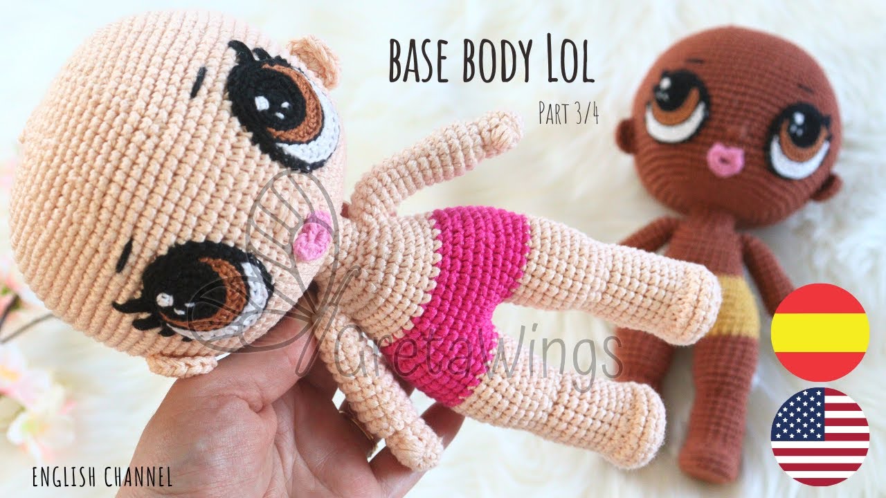 Body for LoL Amigurumis Tutorial Step by Step Part 3/4 with subtitles ...