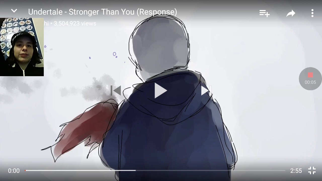 Undertale stronger than you (frisk) Reaction - YouTube