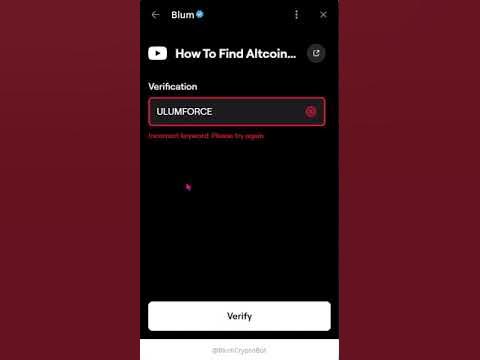 How to find altcoins? |How to find altcoins? Blum video code - YouTube
