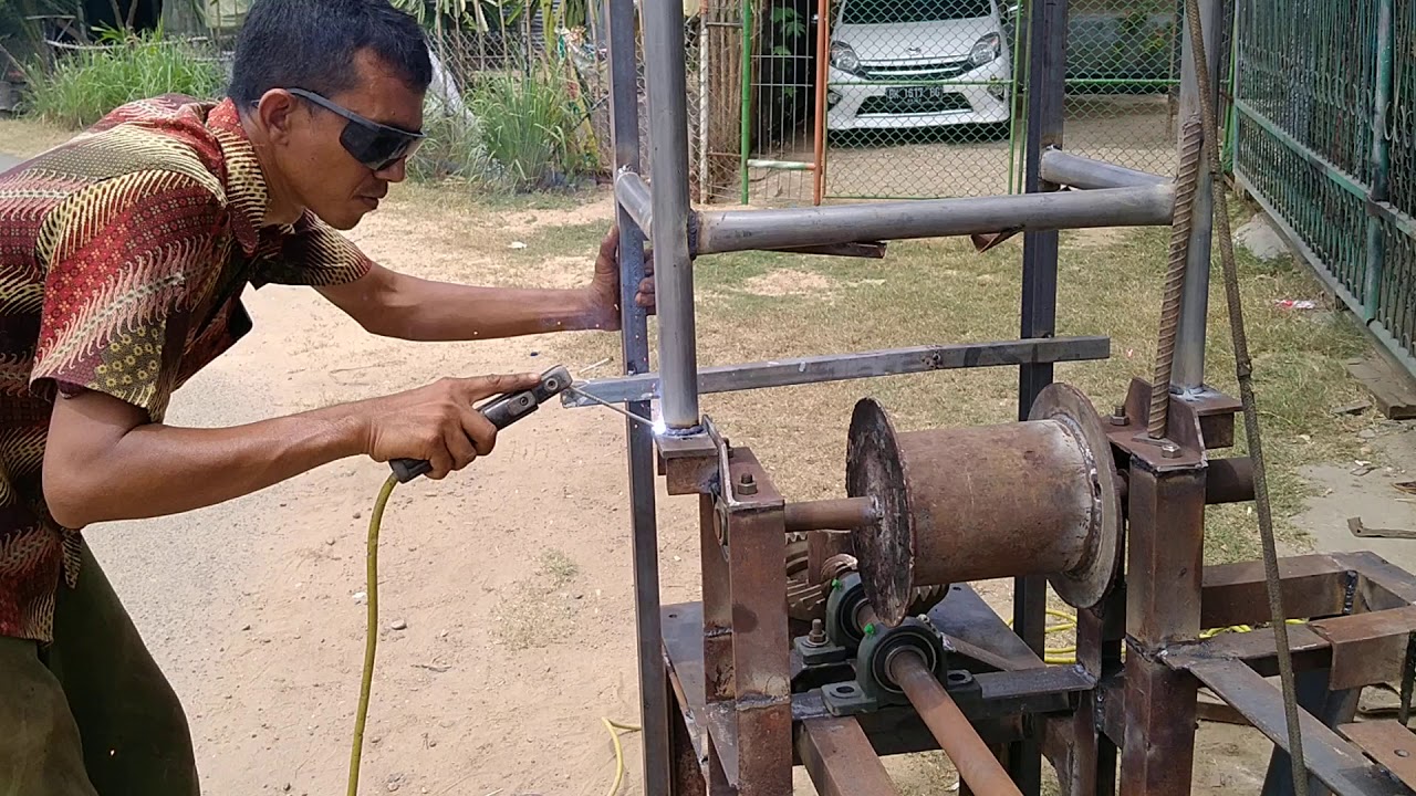 Pembuatan alat bor sumur - YouTube