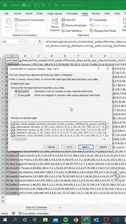 CLEAN THE MESSY DATA | Text to Columns #excel #microsoft #shorts - YouTube