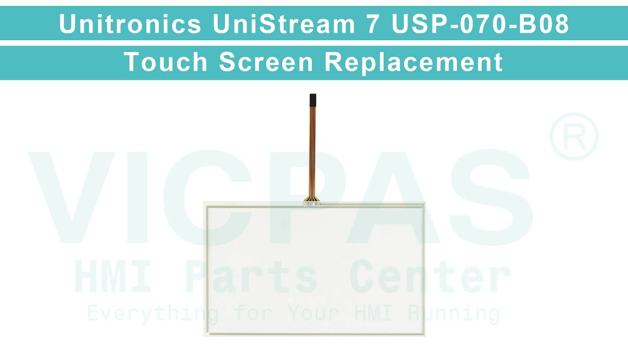 USP-070-B08 Unitronics UniStream® MMI Touch Screen Panel Replacement - YouTube