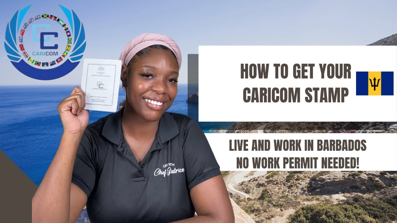 No work permit neded! How to Get Your CARICOM Stamp in Barbados 🇧🇧 ...