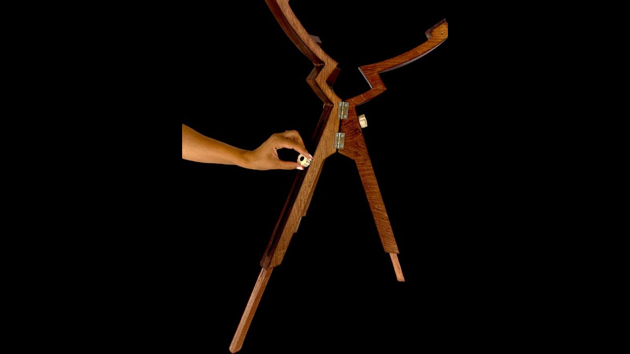 Adjustable wood stand for Handpan & Pantam. - YouTube