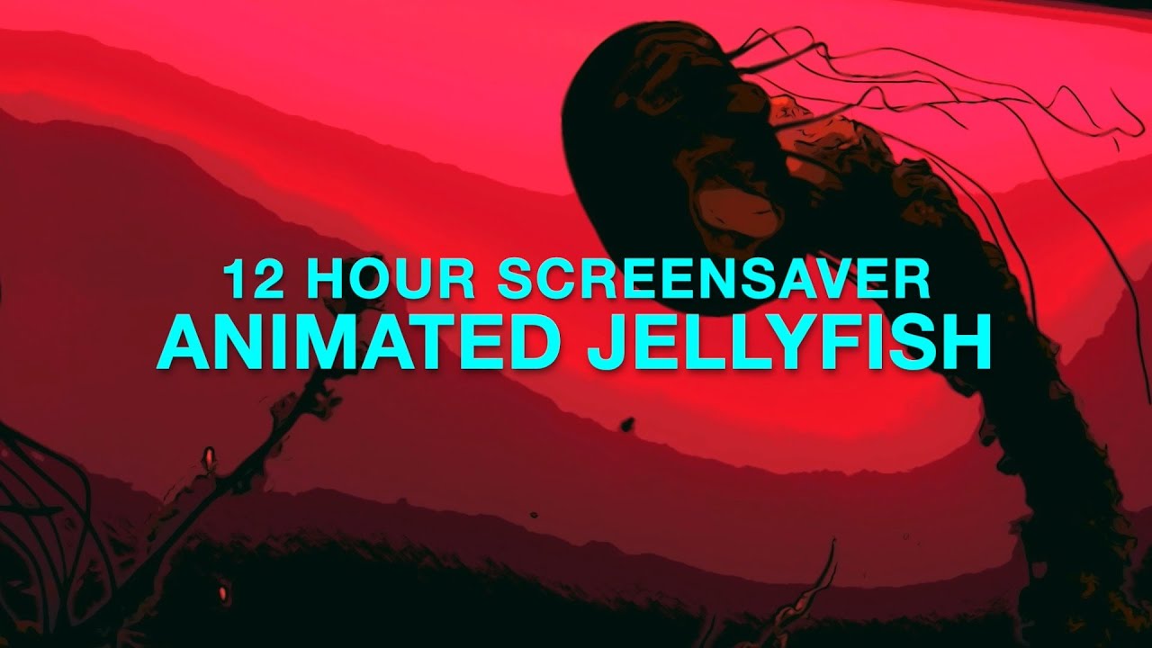 Jellyfish Screensaver Animated - 12 Hour Calming - Relaxing Music For ...