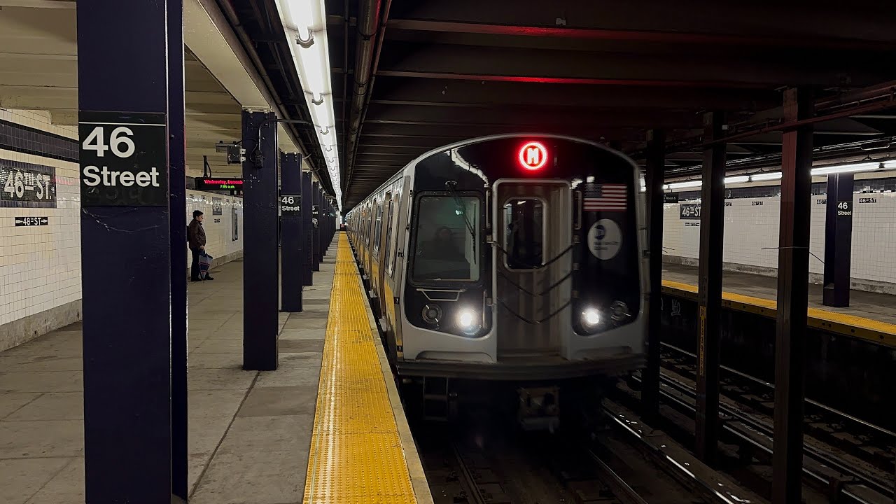 R179 DEBUT ON THE QUEENS BLVD LINE Metropolitan Avenue bound R179 M ...