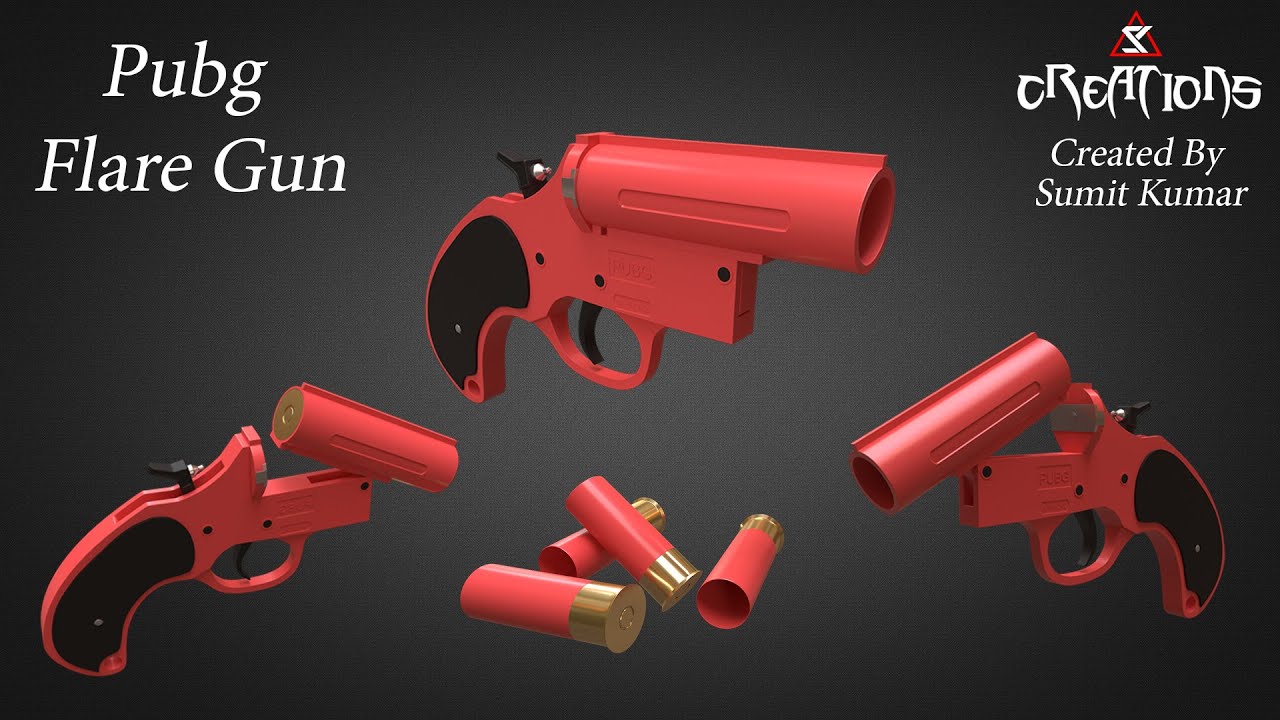 Pubg Flare Gun Model - YouTube