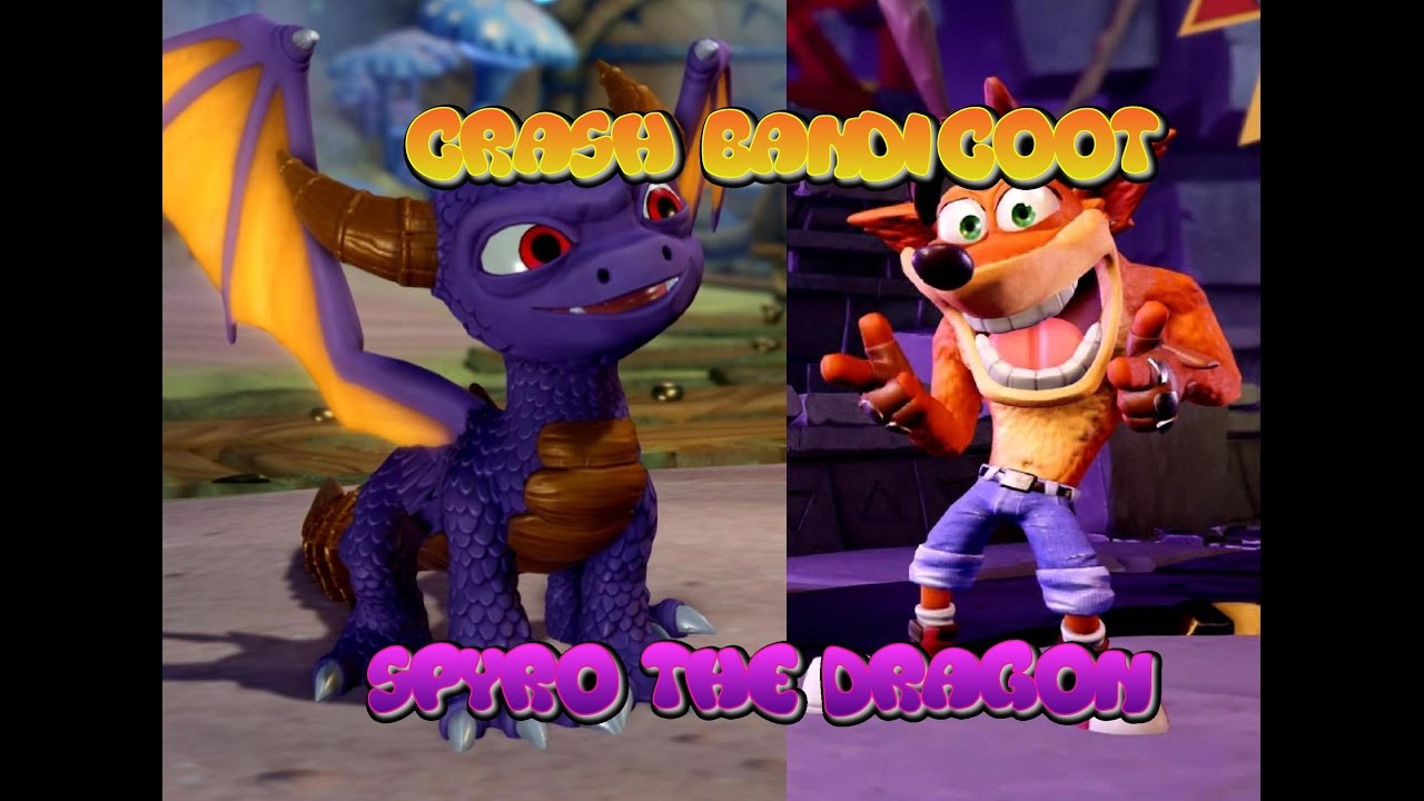 ☆Crash Bandicoot & Spyro Dragon Co-op Gameplay 1 Skylanders Imaginators ...