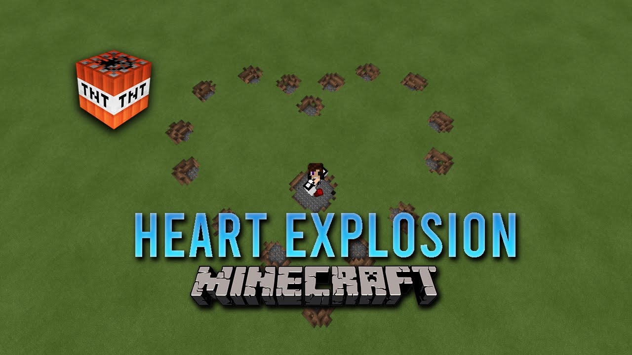 Minecraft Windows 10 TNT Heart Explosion - YouTube