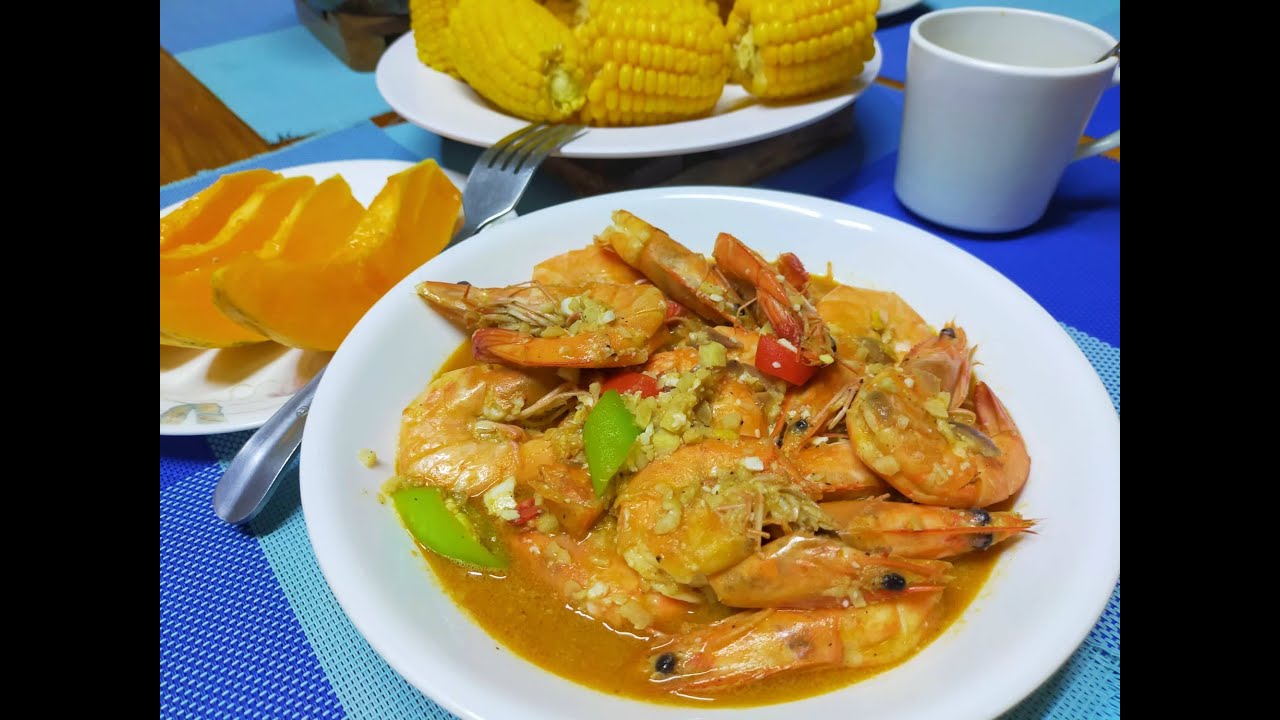 Shrimp with Salted Egg by an 8-year old girl 🥰 - YouTube