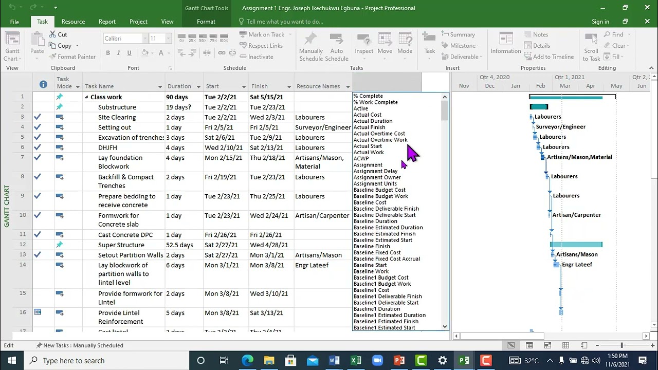 HOW TO ASSIGN RESOURCES AND SET BASELINE IN MS PROJECT 2016 YouTube HOW TO ASSIGN RESOURCES AND SET BASELINE IN MS PROJECT 2016 YouTube