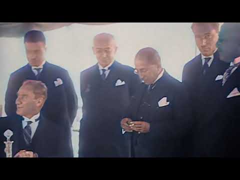 Mustafa Kemal Ataturk Renkli Restorasyonlu Temizlenmiş Görüntüleri