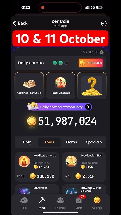Zen coin daily combo 10 October | zen coin combo today | Zen coin daily combo today | #zencoin ...
