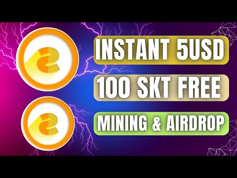 Instant 5$ free.100 SKT token free.New legit airdrop project.Mining SKT daily. - YouTube