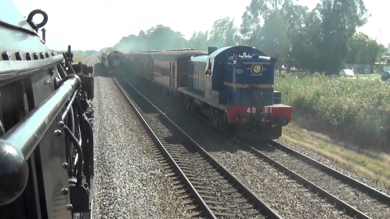 2016 great steam train race FROM THE CAB OF THE GARRATT 6029 FULL ...