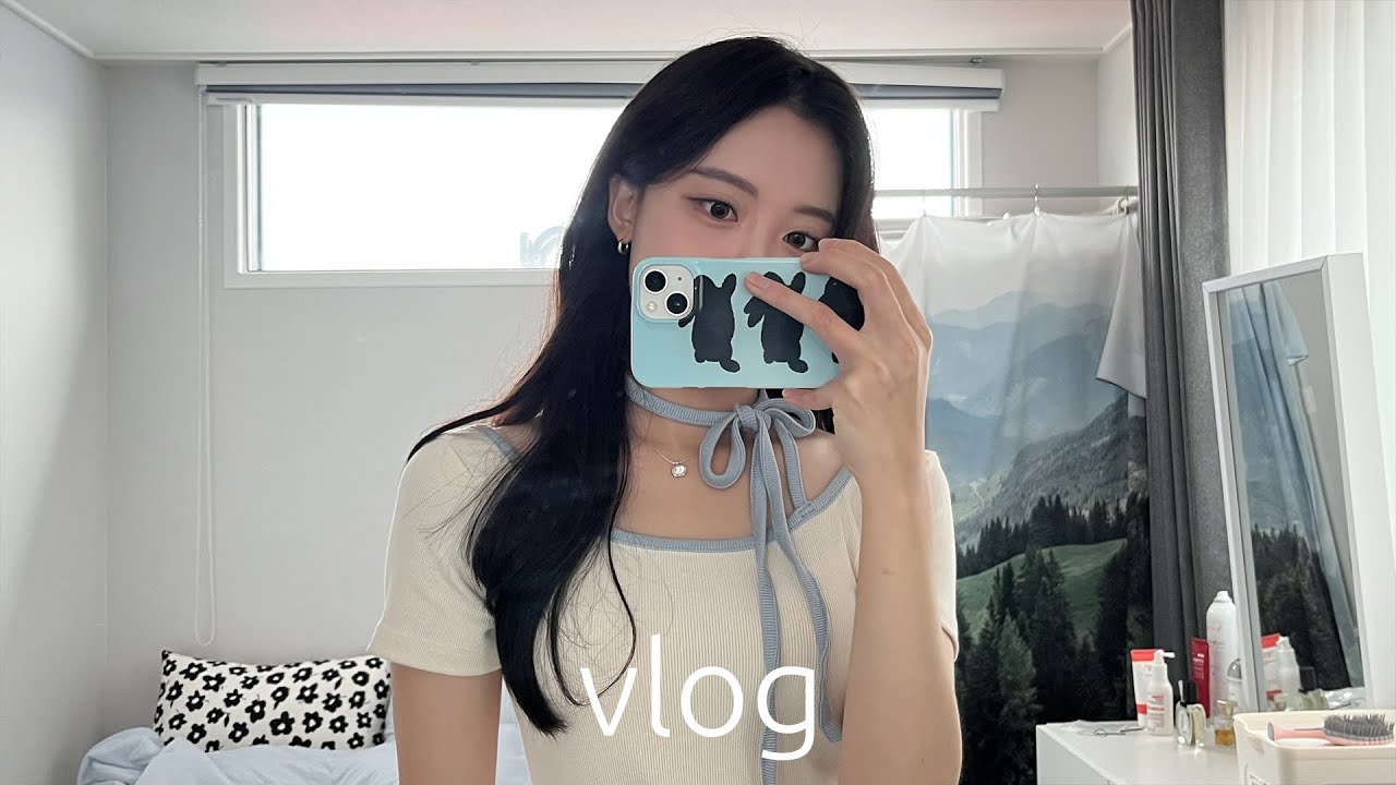 Vlog 여름철 자취 요리*대구에서 일본갬성투어 레인부츠 여름데일리룩보기만 해도 웃긴 친구들과자취생일상브이로그