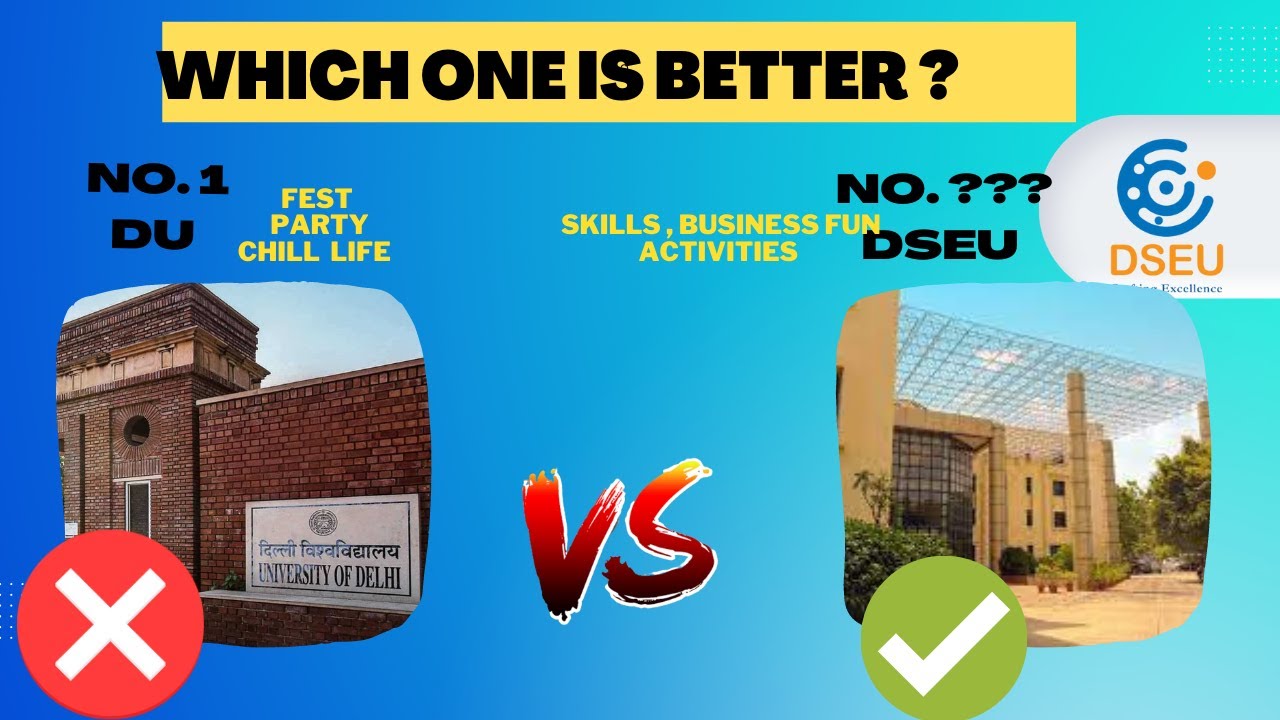 DSEU Vs DU || DELHI UNIVERSITY || WHUCH ONE IS BETTER || FEST COLLEGE ...