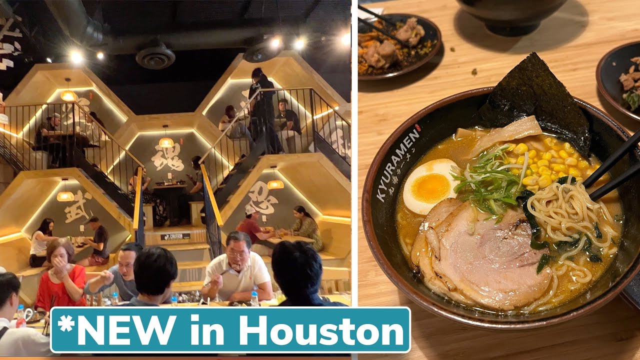 NEW in Houston Kyuramen honeycomb seatings in Texas - YouTube