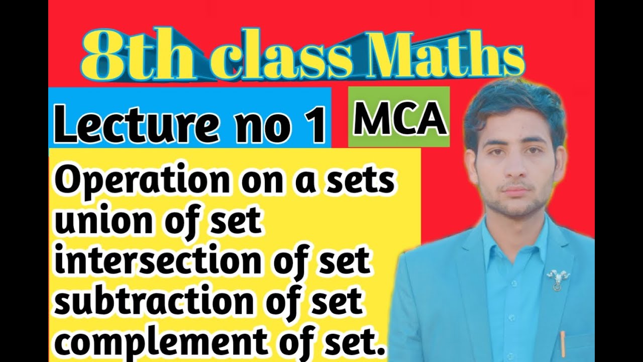 Operation of sets | union of set | intersection of sets | subtraction ...