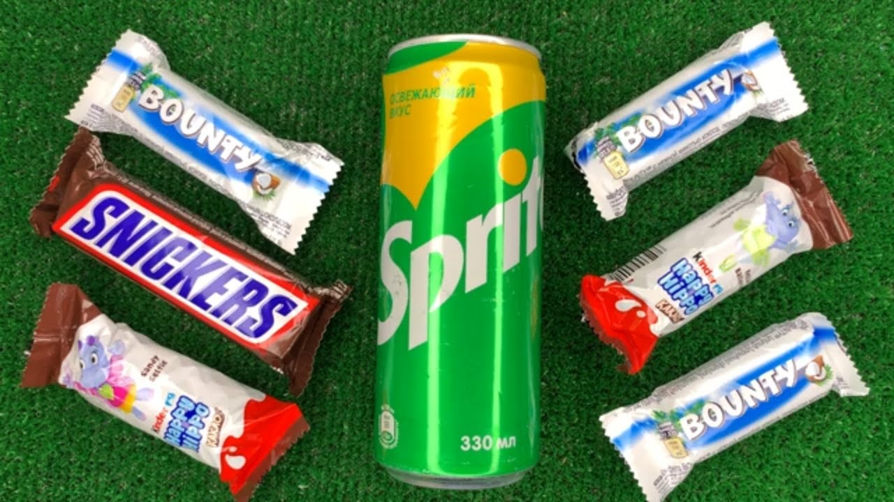 Satisfying Video | Bounty Snickers HappyHippo Sprite Open Mix Candy and ...