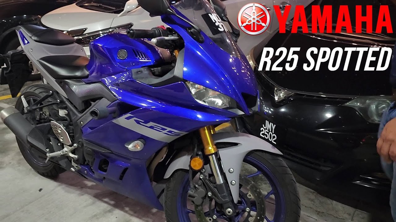 SPOTTED!! Yamaha R25 | Is It Coming to India? Malaysian MotoGP Vlog Part 1 - YouTube