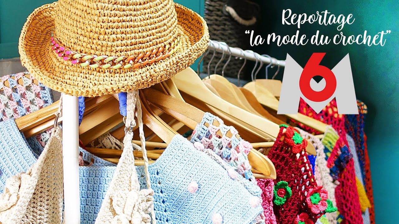 CROCHET REPORTAGE sur M6 "le crochet est à la mode" - YouTube