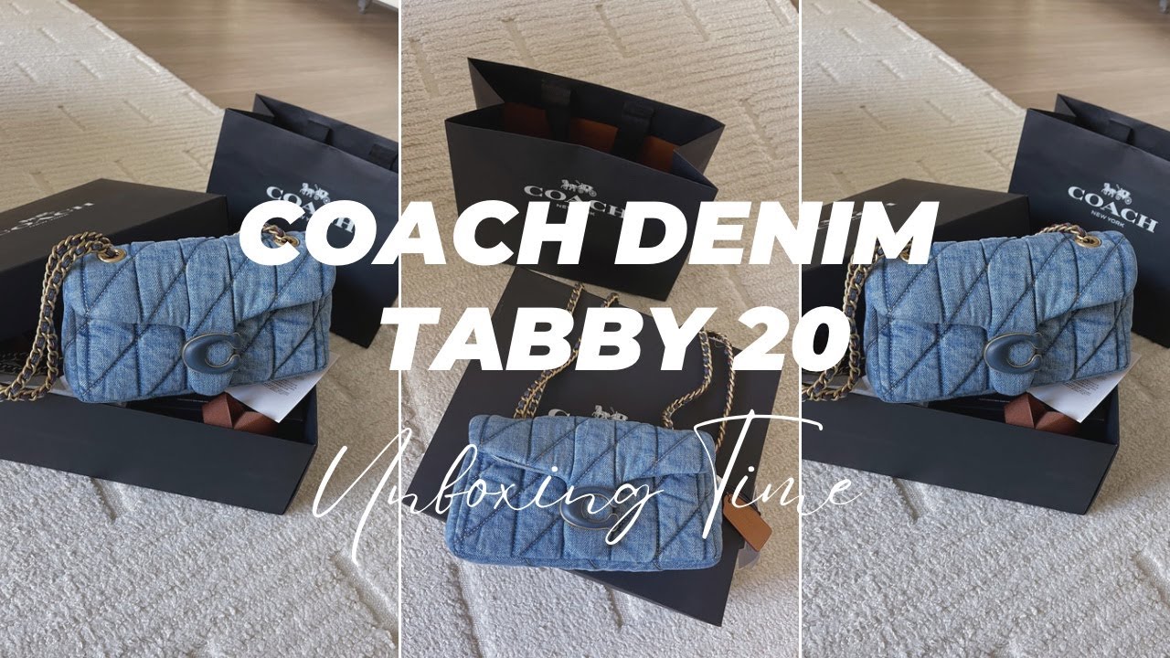 Coach Denim Tabby 20 | Unboxing Time! - YouTube