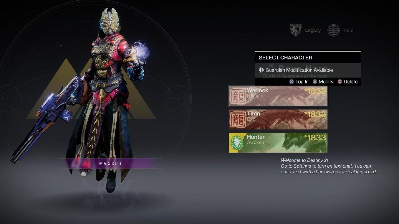 Destiny 2 New guardian modification feature 😊 - YouTube