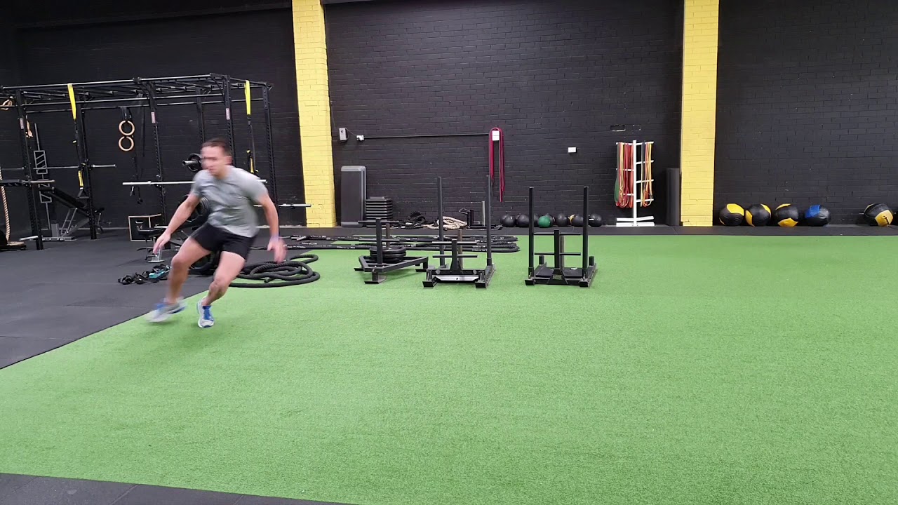 Lateral Shuffle to Run Off - YouTube