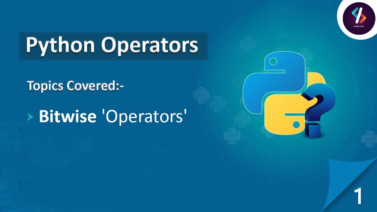 Bitwise Operators In Python Python Tutorial For Beginners In Hindi 2340