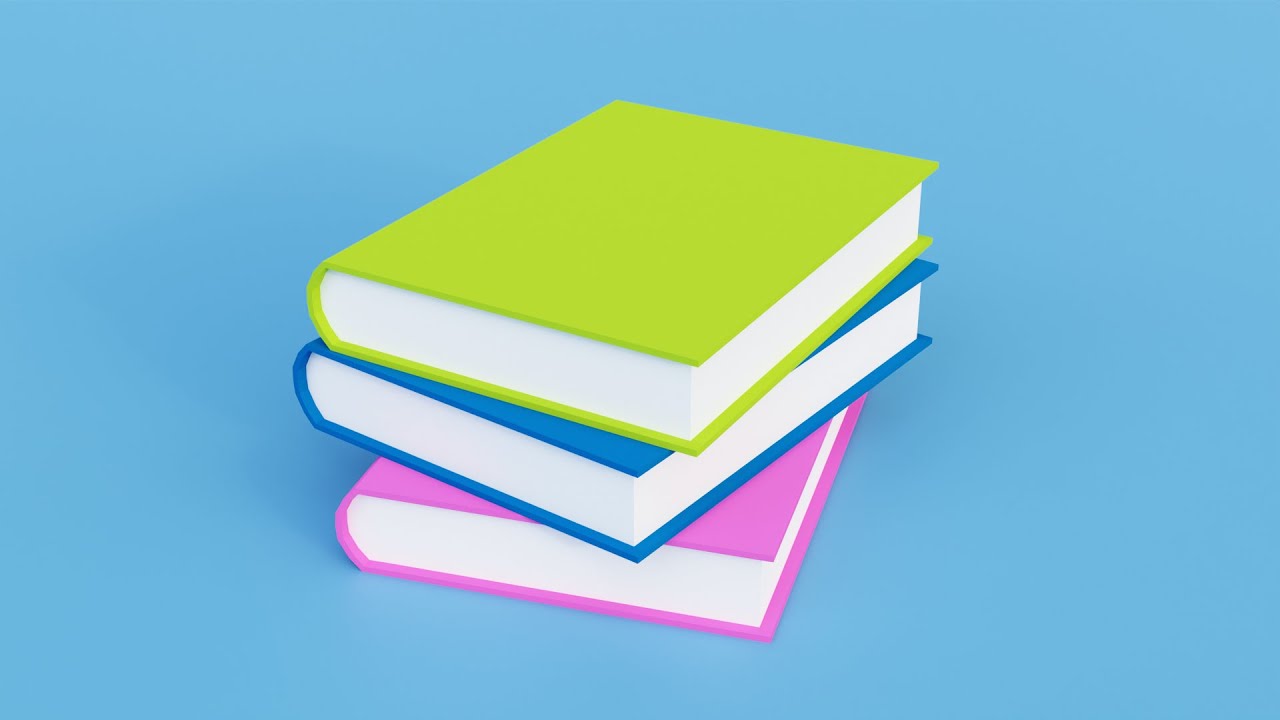 Modeling a set of stacked books - Blender Tutorial - YouTube