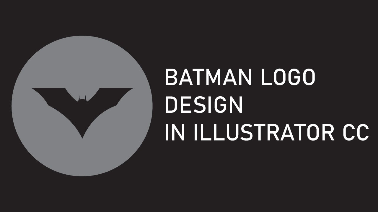 HOW TO DESIGN BATMAN LOGO IN ADOBE ILLUSTRATOR CC - YouTube