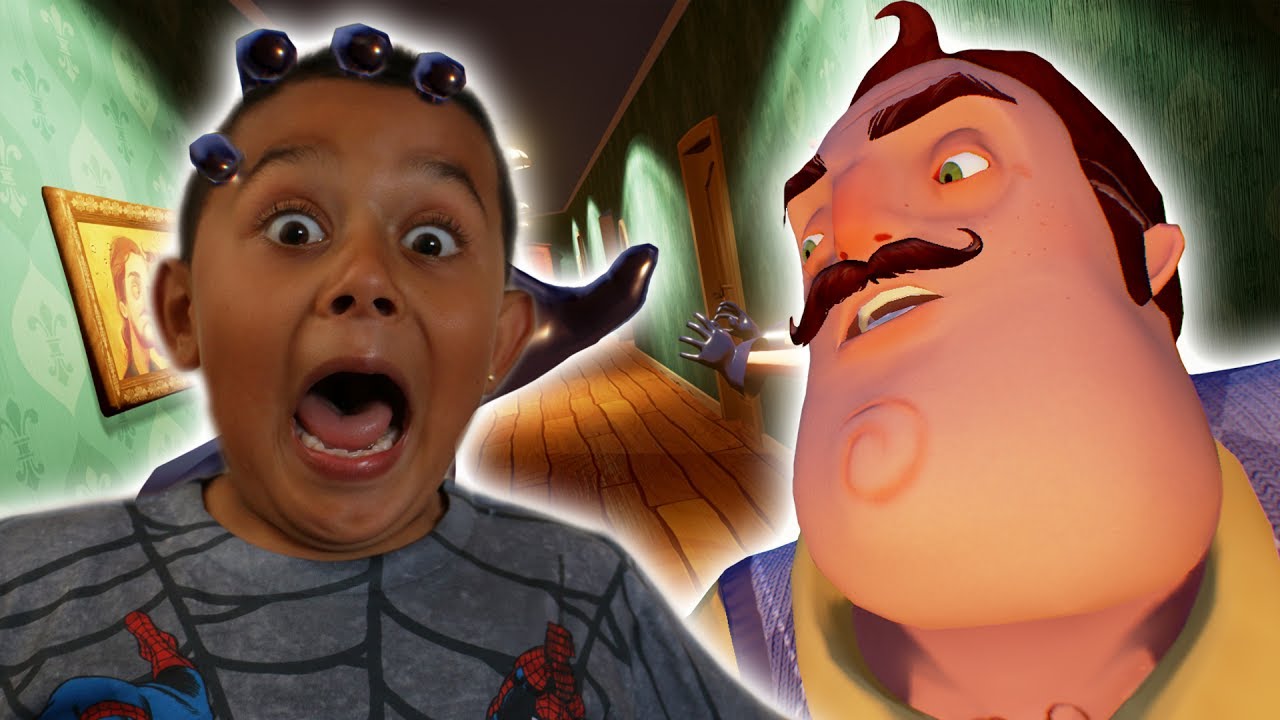RUN RUN RUN THE NEIGHBOR IS AFTER US?!?! | HELLO NEIGHBOR Gameplay ...