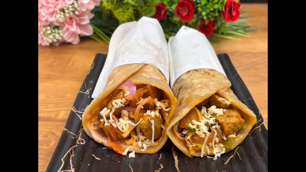 Soya Kathi Roll@RecipesFromNisha - YouTube