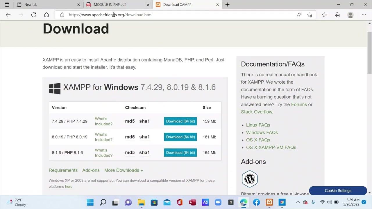 How To Create Mysql Database In Xampp Using Phpmyadmin Creating Simple User Registration