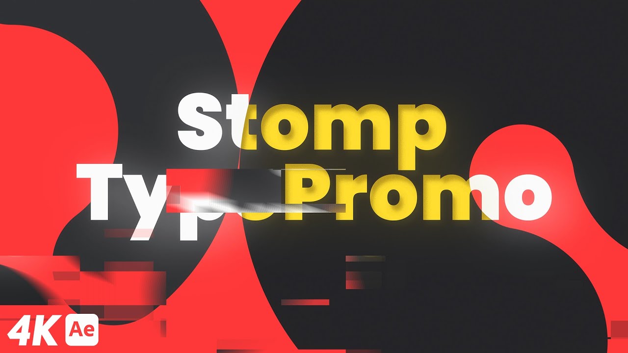 Stomp Typo Promo 2 (After Effects Template) - YouTube