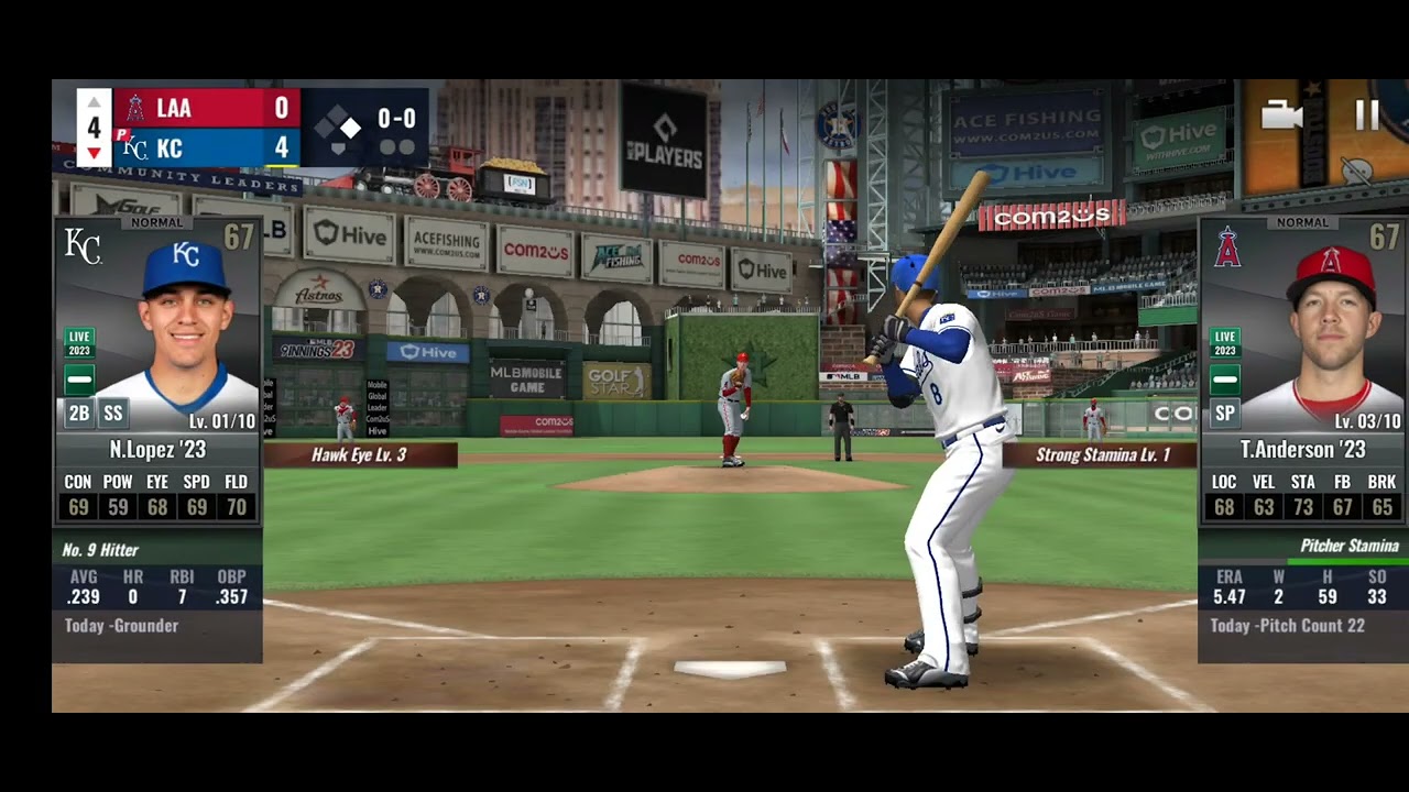 Angels at Royals MLB 9 Innings Summer Madness Houston Regional Final ...