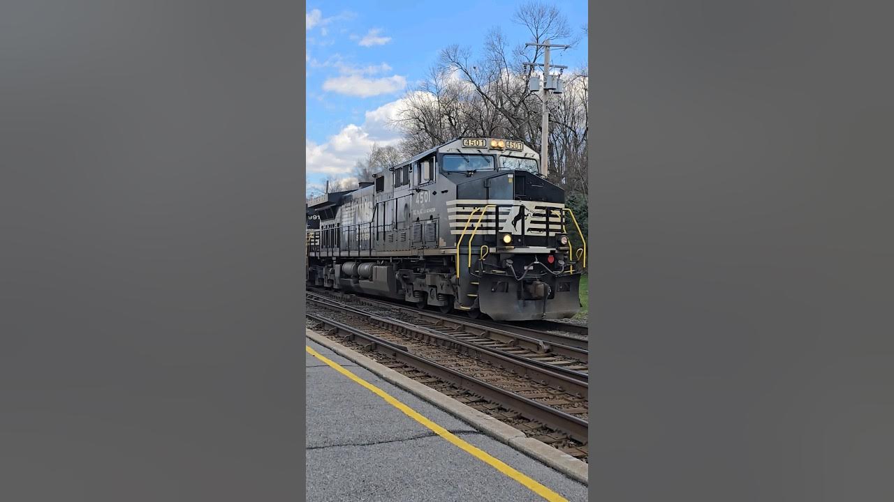 Norfolk Southern #4501 leads a 223 car manifest at Lewistown, PA (03/16/2024) #stpatricksday # ...