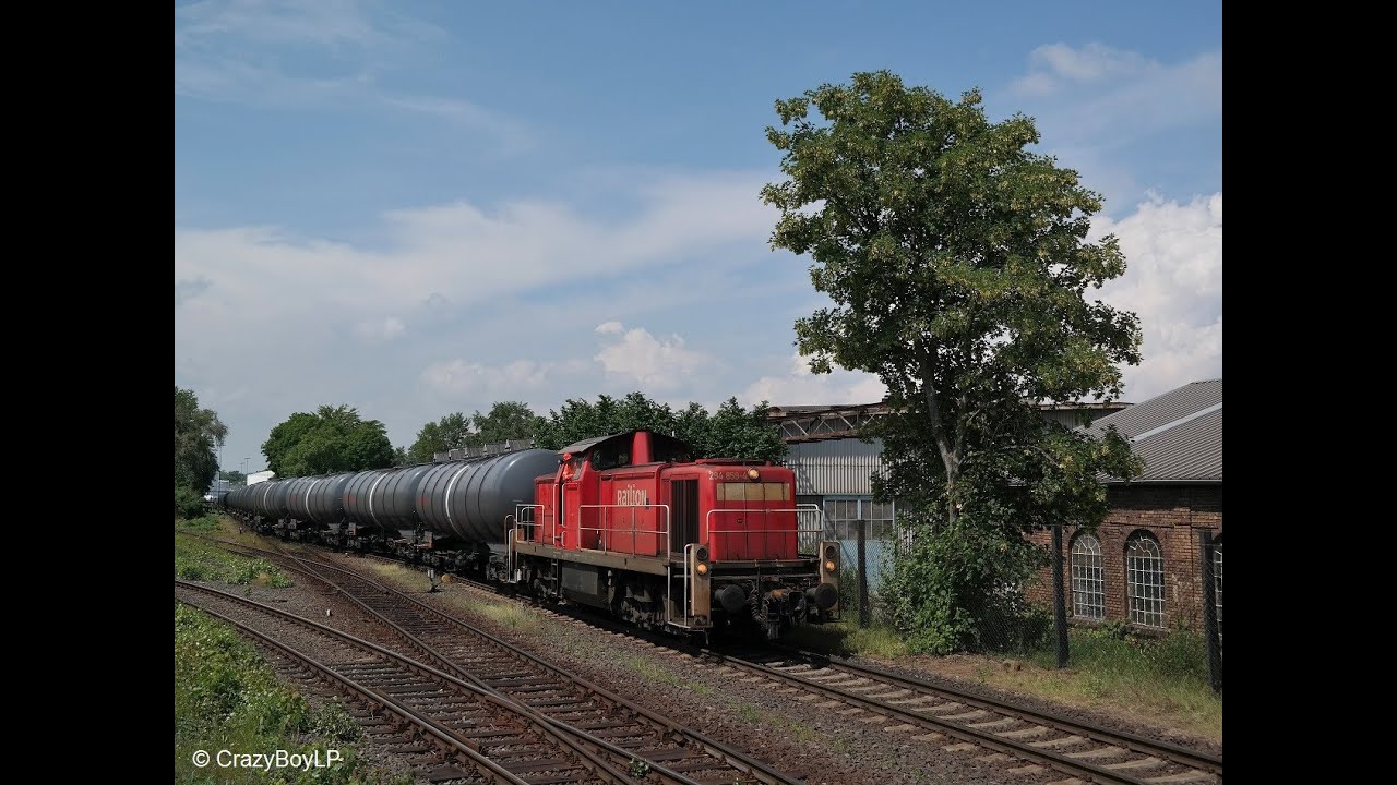 DB V90 BR 294 mit Soundporno an einem Mainzer Anschluss! - YouTube